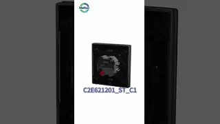 Schneider C2E621201_ST_C1 KNX Thermostat | Stainless Steel Room Temperature Control Panel
