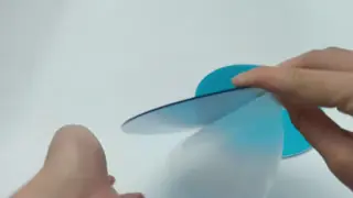 Round concave convex two way Acrylic half mirror