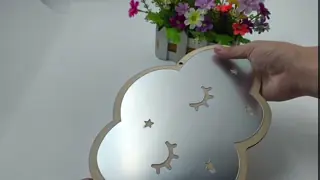 wood plywood frame safety acrylic mirror