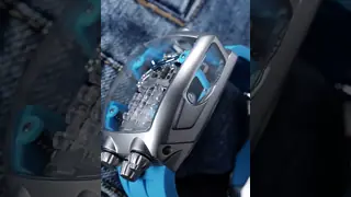 Skeleton Hollow‑Dial Automatic Watch with Blue Rubber Strap