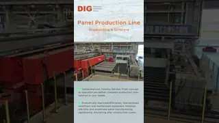 DIG Panel Production Line #shorts #panelline #shipbuilding  #welding #manufacturing