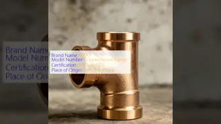 ASTM B466 C70600 CuNi 90 10 Equal Tee Marine Grade Fitting