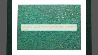 Premium Turquoise Crackle Stainless Steel Decorative Panels