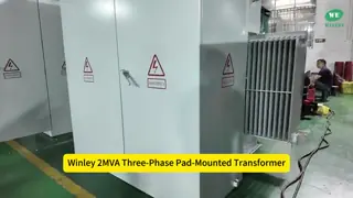2000kVA Three-Phase Loop-Feed Pad-Mounted Transformer 34500V to 480Y/277V For Data Center