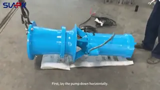 Video of axial-flow pump water injection