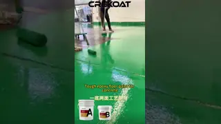 This layer of epoxy floor paint can protect your floor from damage for 10 years.