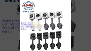 Waterproof Dual Port RJ45 Ethernet Connector Shielded