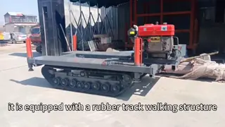 Heavy Duty Rubber Track Transporter for Tough Terrain