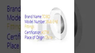 High Pressure Carbon Steel Stub End Couplings