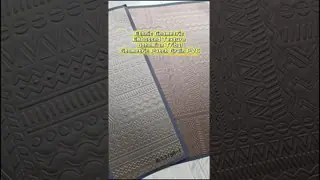 Bohemian Tribal Geometric PVC Film | Ethnic Embossed Overlay for Furniture