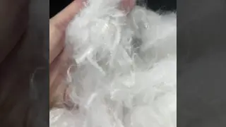 Low Lint Spunlace Grade Polyester Staple, 38mm Cut Length Tear Resistant Disposable Wipe Raw Fiber