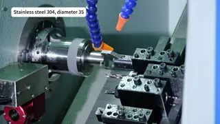 Boost your productivity with this CNC Lathe equipped with a parts catcher.