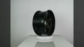 Dark Bronze Disc and Black Barrel Custom 2-PC Forged Rims 18