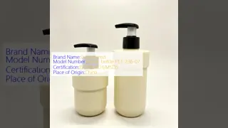 Premium HDPE Shampoo Bottles with Pump for Cosmetic Packaging