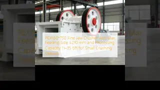 PEX150 750 Fine Jaw Crusher High Efficiency Crushing Solution