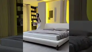 Luxury Lamb Wool Bed Modern Bedroom Furniture Design