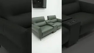 Quiet Motor 2 Seater Cinema Recliner Sofa Multi Functional With Cup Holder OEM Size