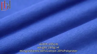 Premium 280GSM Cotton Blend Fabric for Custom Apparel