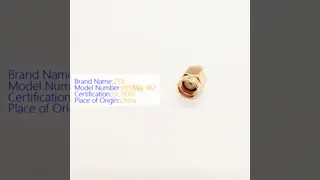 High Performance SMA Male Connector for RG405 Cable