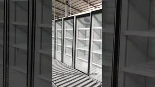 Vertical single-door air-cooled refrigerated display cabinet
