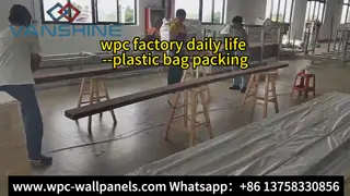 wpc factory daily life--plastic bag packing
