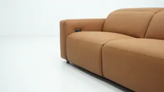 Sleek Dual Motor Electric Reclining Sofa with Space-Efficient Layout