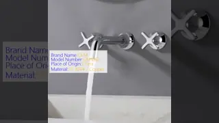Vintage Twisted Wall Basin Faucet All In One Kit