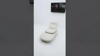 Modern Recliner Sofa Armless Chaise Lounge with Ergonomic High Back