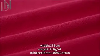 Premium 210g Combed Cotton Rib Fabric for Luxury Polo Shirts