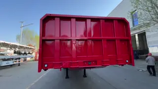 4 axle faltbed semi trailer