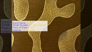 Antique Brass Etched Stainless Steel Decorative Wall Panel
