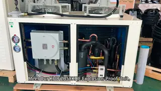 KUB1000 ZB58KQE Industrial Explosion Proof Refrigeration Unit | Air Cooled Box Chiller with Dual Fan