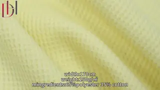 Premium Organic Cotton Waffle Fabric for Polo Shirts