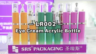 LR002 Luxury Acrylic Lotion Pump Roll On Bottle Applicator For Eye Serum