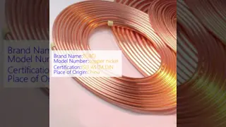 B468 CuNi 70 30 Heat Exchanger Tubes High Strength Solution