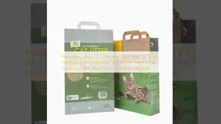 Eco Friendly Kraft Paper Cat Litter Bags Durable Leak Proof