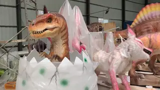 Realistic Animatronic Dinosaur Egg Model for Dino Parks