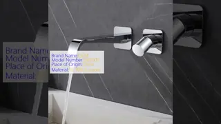Luxury Wall Mount Basin Faucet Geometric Design