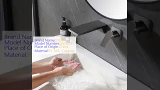 Luxury Triple Knob Wall Mount Faucet Installation Guide
