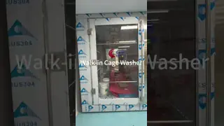 Walk-in Animal Cage Washer