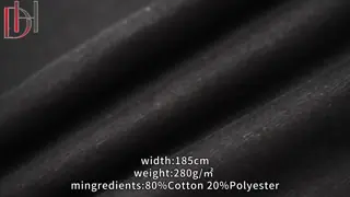 Premium 280GSM Cotton Blend Fabric for Quality Apparel