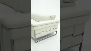 Modern Recliner Sofa with Slim Metal Arm Design – Full KD Packing