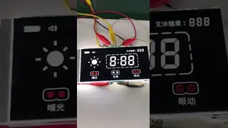 View VA Color Segmented LCD Display, White on Black, for Eye Assist Devices Demo