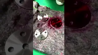 Stainless Steel Flat Welding Flange Spray Test