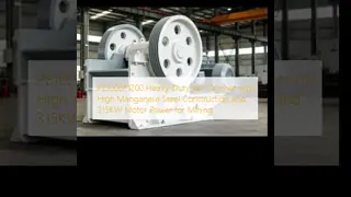 PE1000 1200 Jaw Crusher High Efficiency Rock Processing