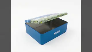 Customized Durable Rectangular Metal Storage Tin with Lid Steel Canister for Cookies, Snacks, Kitche
