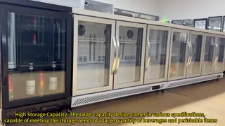 250L Glass Door Freezer Efficient Cooling Solution