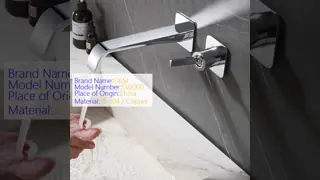 Modern Wall Mount Basin Faucet Minimalist Design