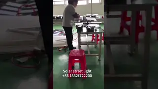 Solar streetlights are in urgent production