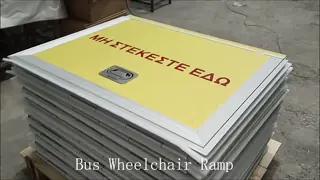 Bus wheelchair ramp